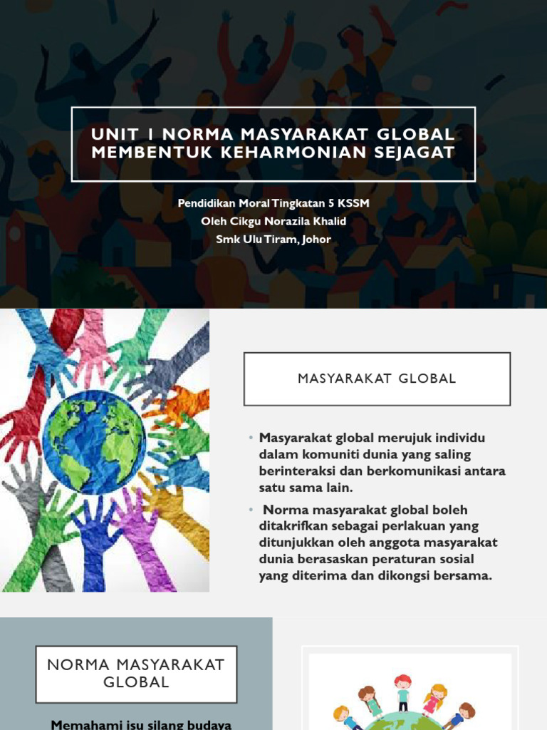 PM T5 KSSM Unit 1 Norma Masyarakat Global Membentuk Keharmonian | PDF