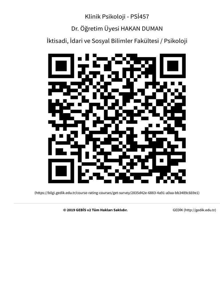 Klinik Psk QR Kod | PDF