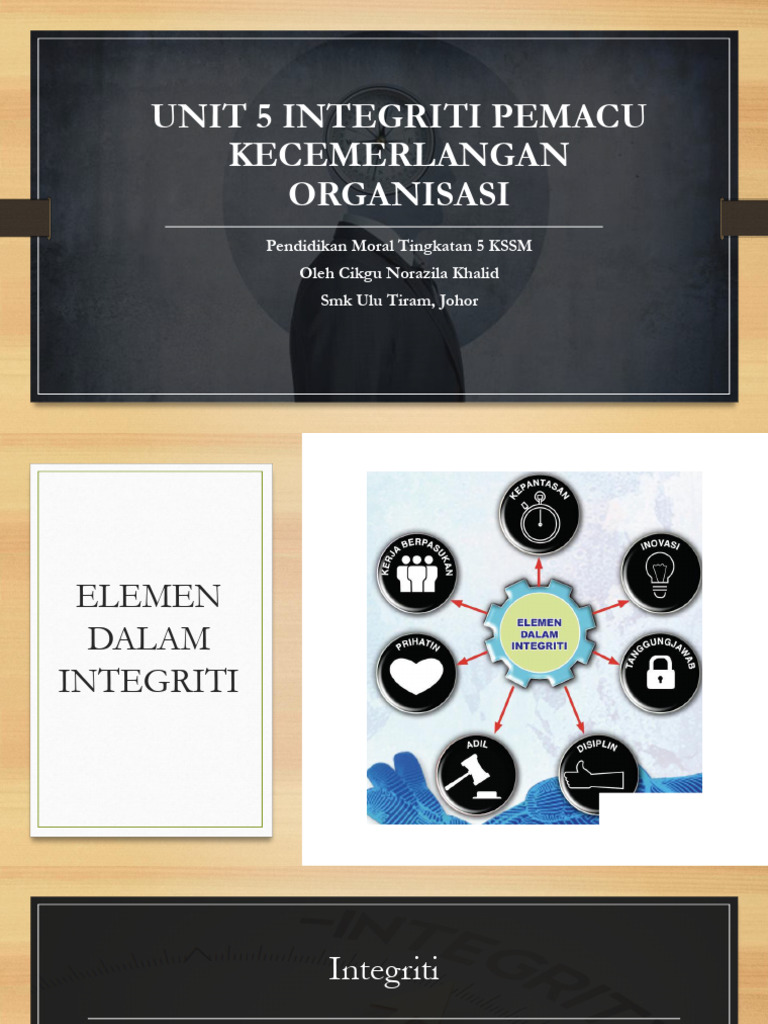 Integriti dalam Pendidikan Moral Tingkatan 5 | PDF