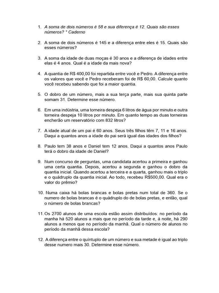 Problemas Exer.. | PDF