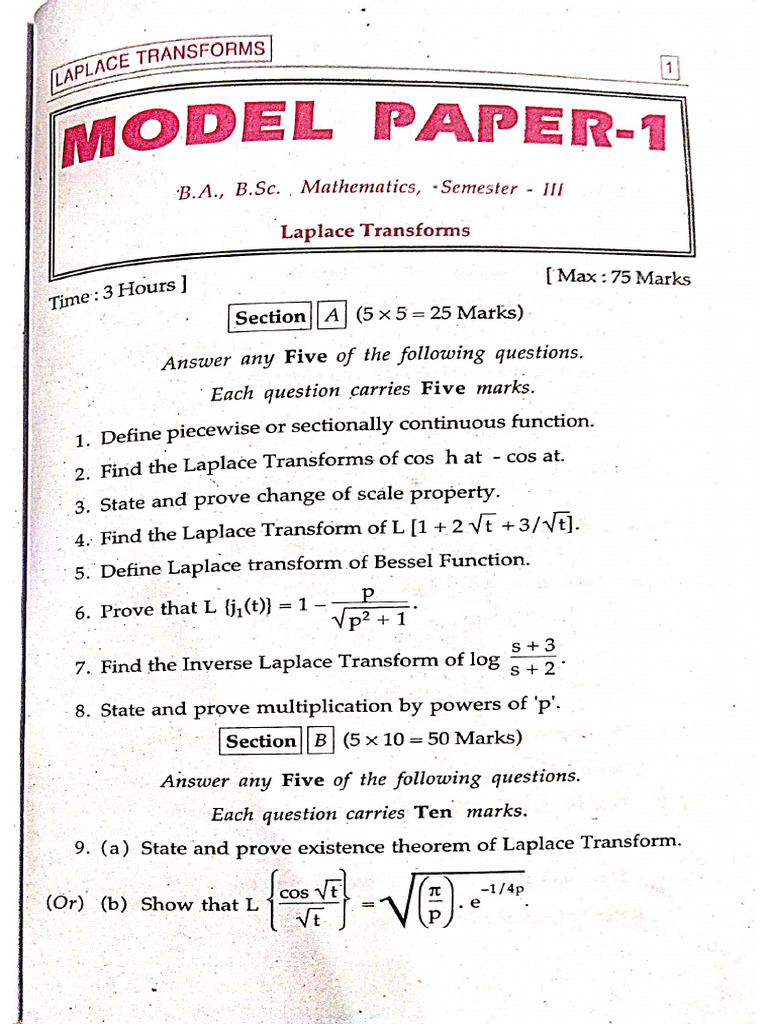 L-T Model Papers | PDF
