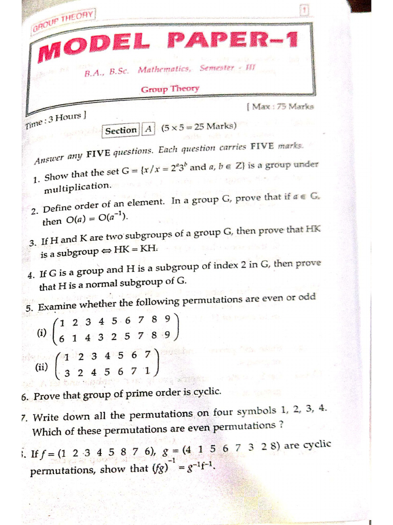 G-T Model Papers | PDF