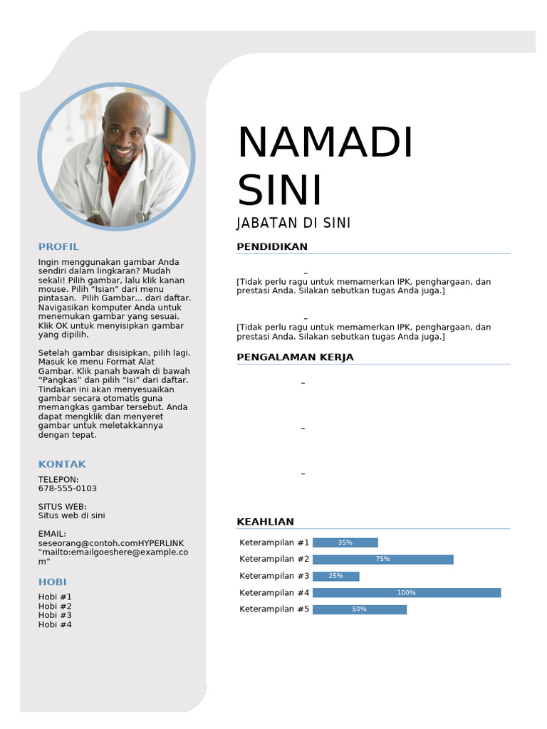 Template Biodata | PDF
