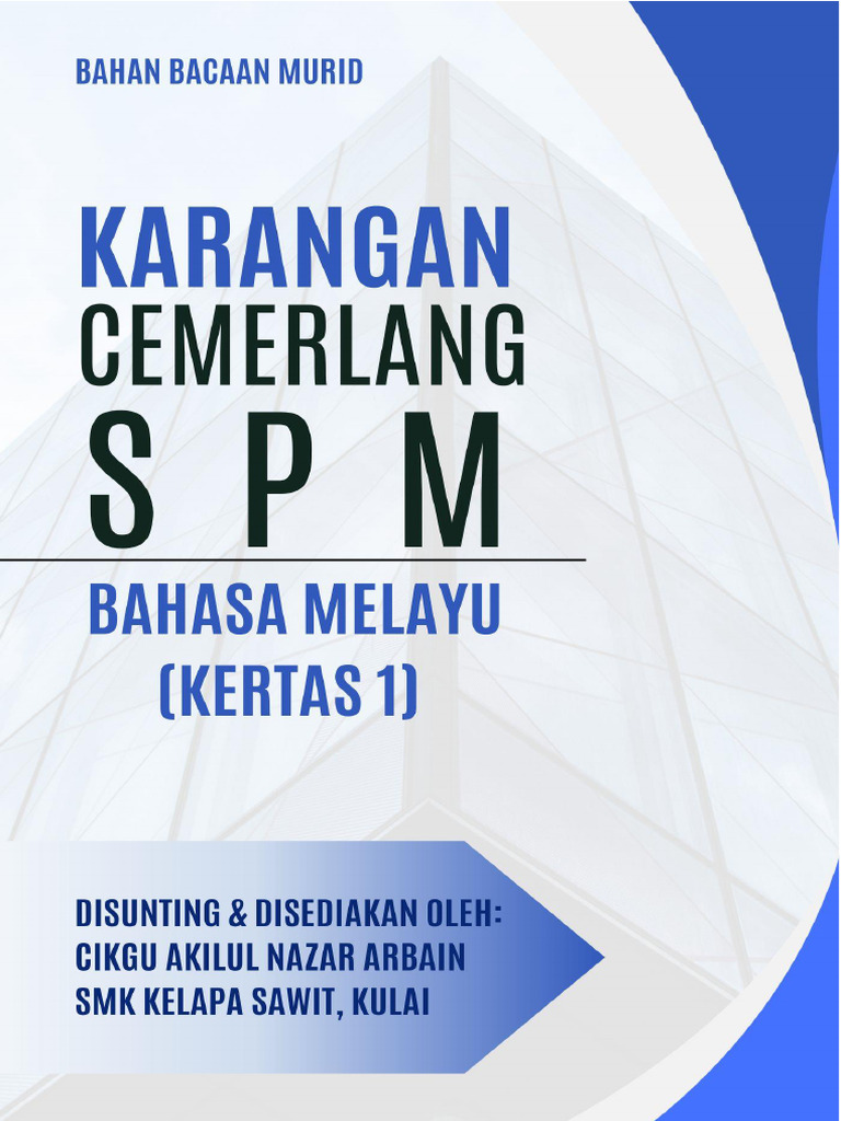 Koleksi Karangan Cemerlang BM SPM 2024 | PDF