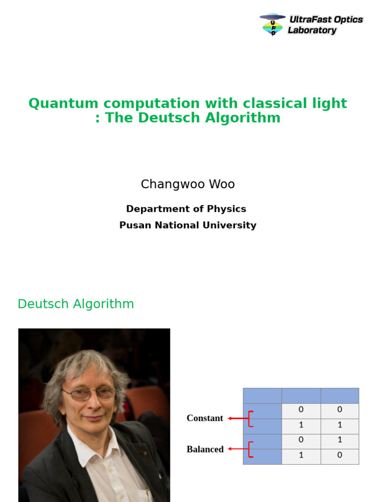 도이치 알고리즘 | PDF | Physics | Theoretical Physics