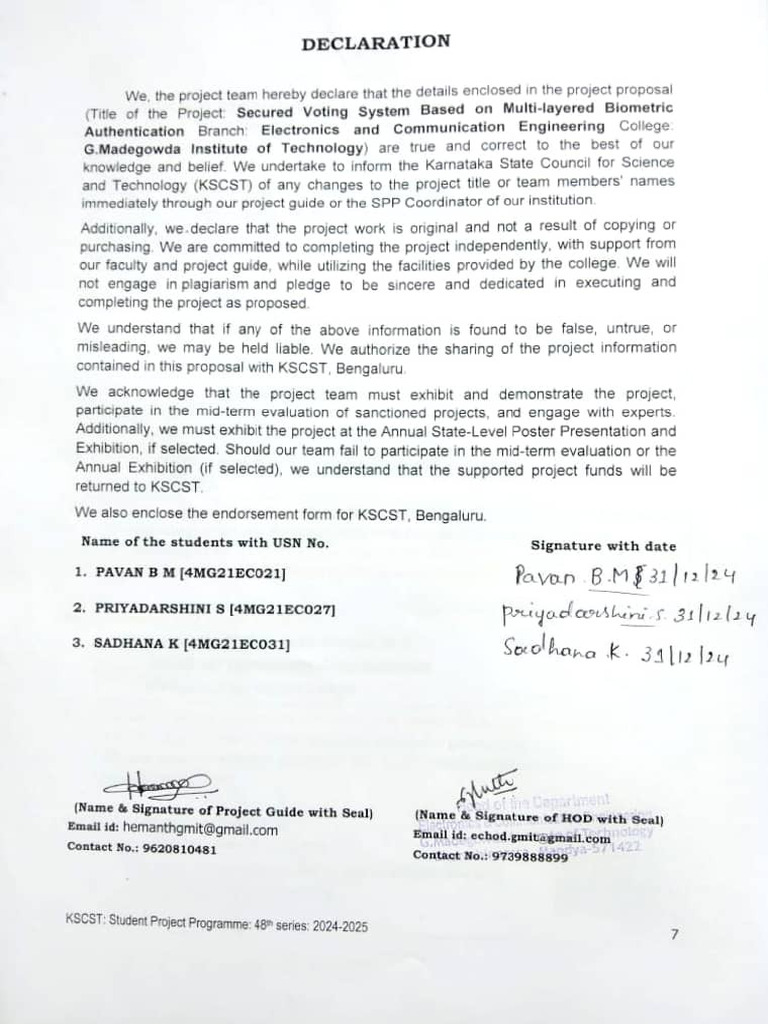 Secured Voting System Based On Multilayered Authentication Declaration and Endorsement | PDF