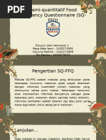Metode FFQ & SQ FFQ untuk Penilaian Gizi | PDF | Sains & Matematika