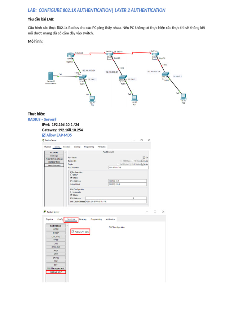LAB Radius Ethernet | PDF