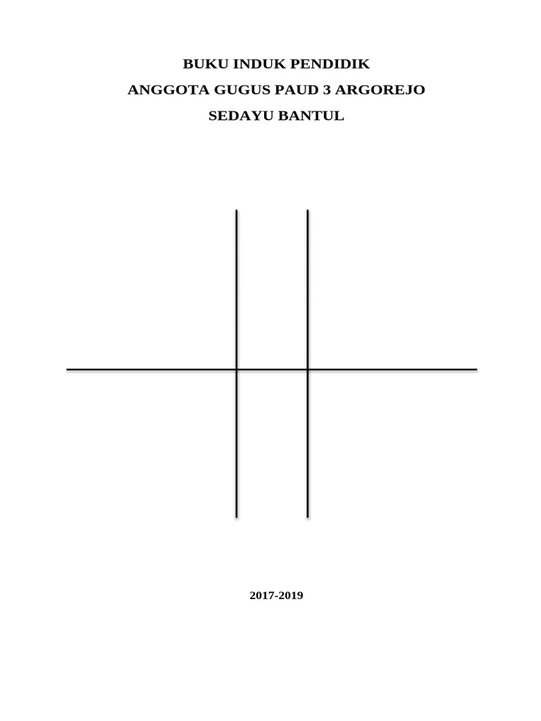 Buku Induk Pendidik Gugus Paud Iii Argorejo | PDF