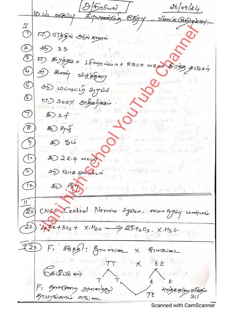 10th Science Quarterly Paper 2024 PDF | PDF