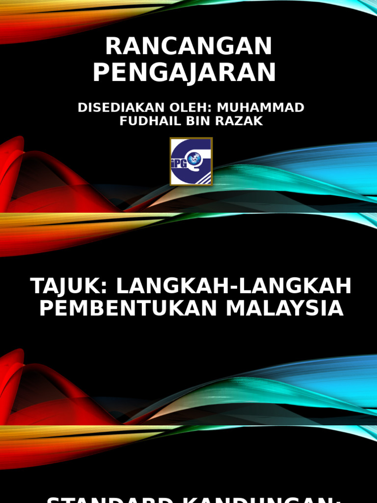 PP Rancangan Pengajaran IV IPG - Fudhail | PDF