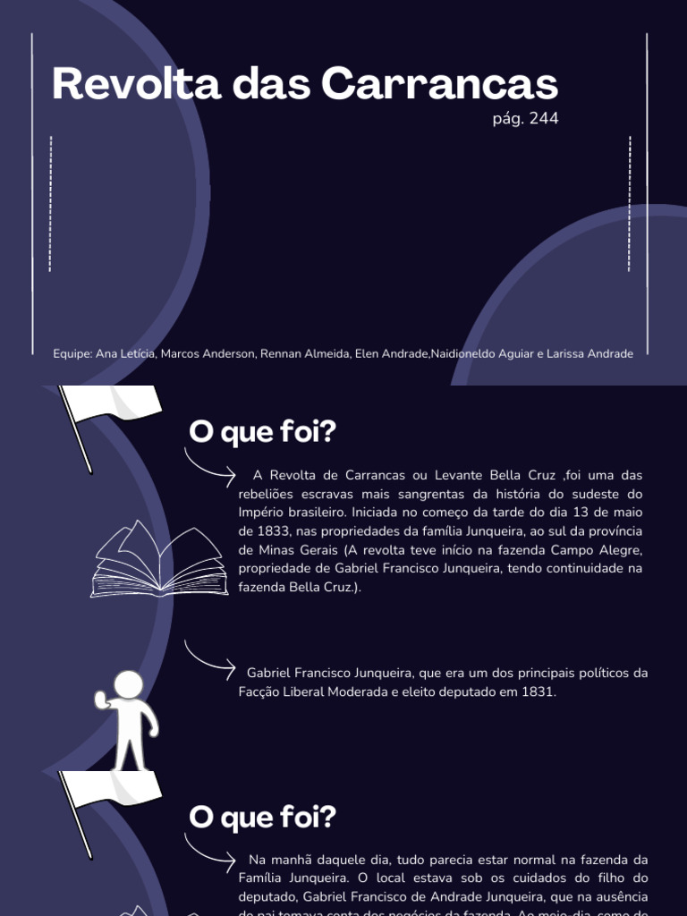 Revolta Das Carrancas | PDF | Escravidão | Brasil