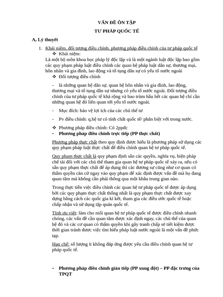 Câu hỏi ôn tập TPQT | PDF