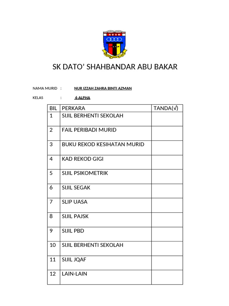 Muka Depan Sampul Surat | PDF