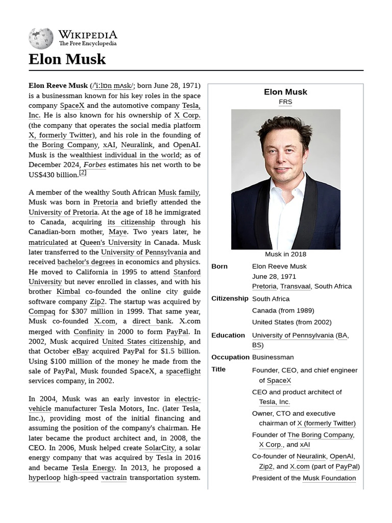 Elon Musk | PDF | Elon Musk | Solar City
