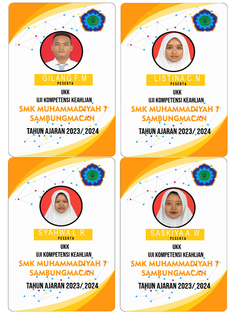 Kartu Ujian Ukk 2024-Hal1 | PDF