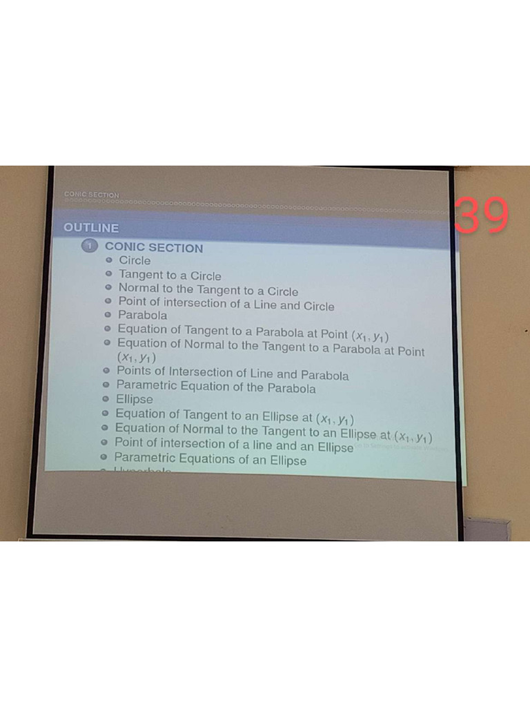 MAT 141 - LECTURE 4 - Conic Sections - The Circle | PDF