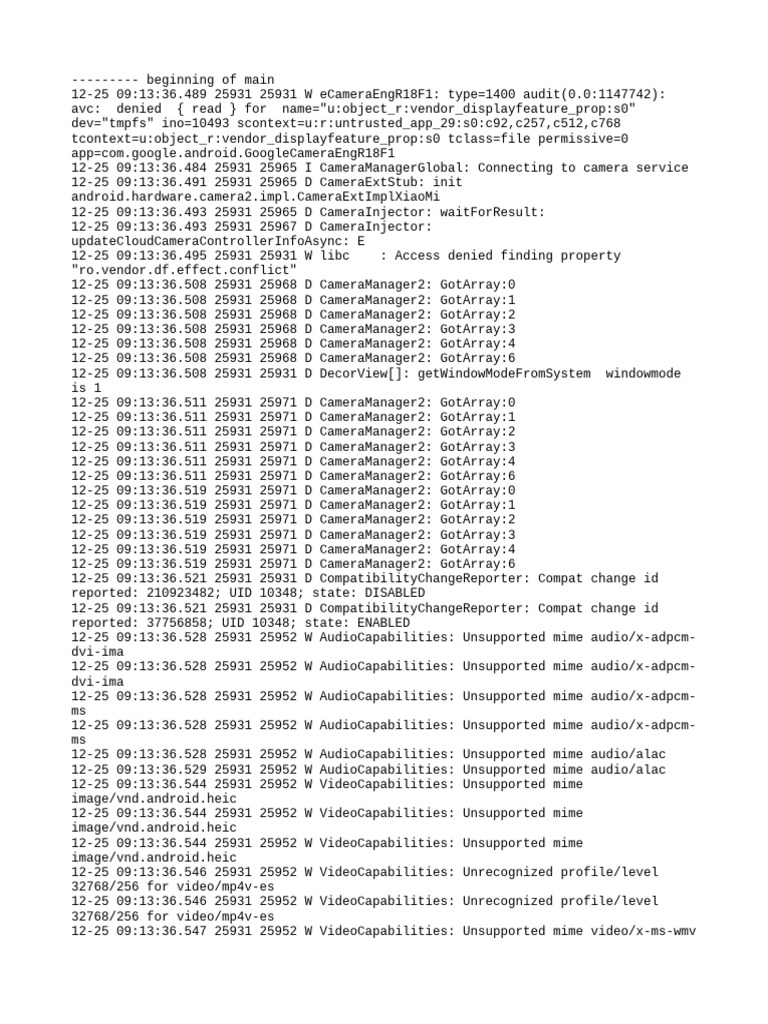 Log Cat 1735098216420 | PDF | Computing | Software
