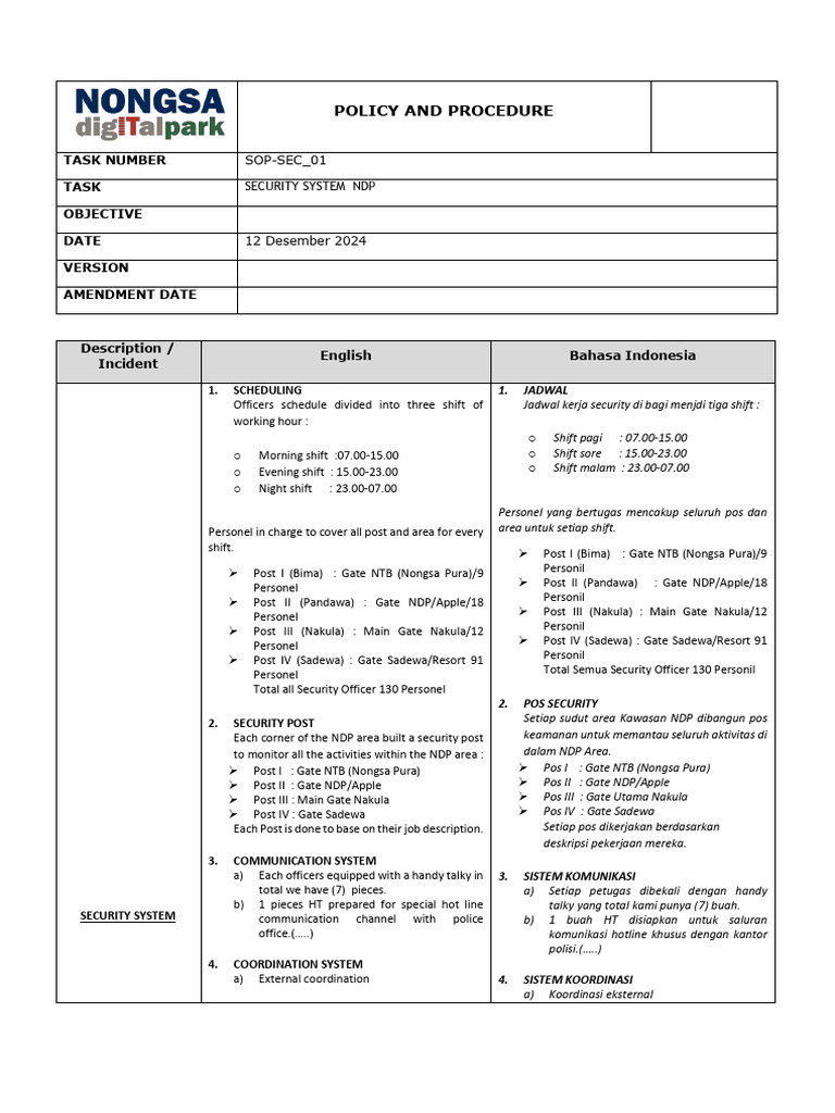 Policy and Procedure | PDF