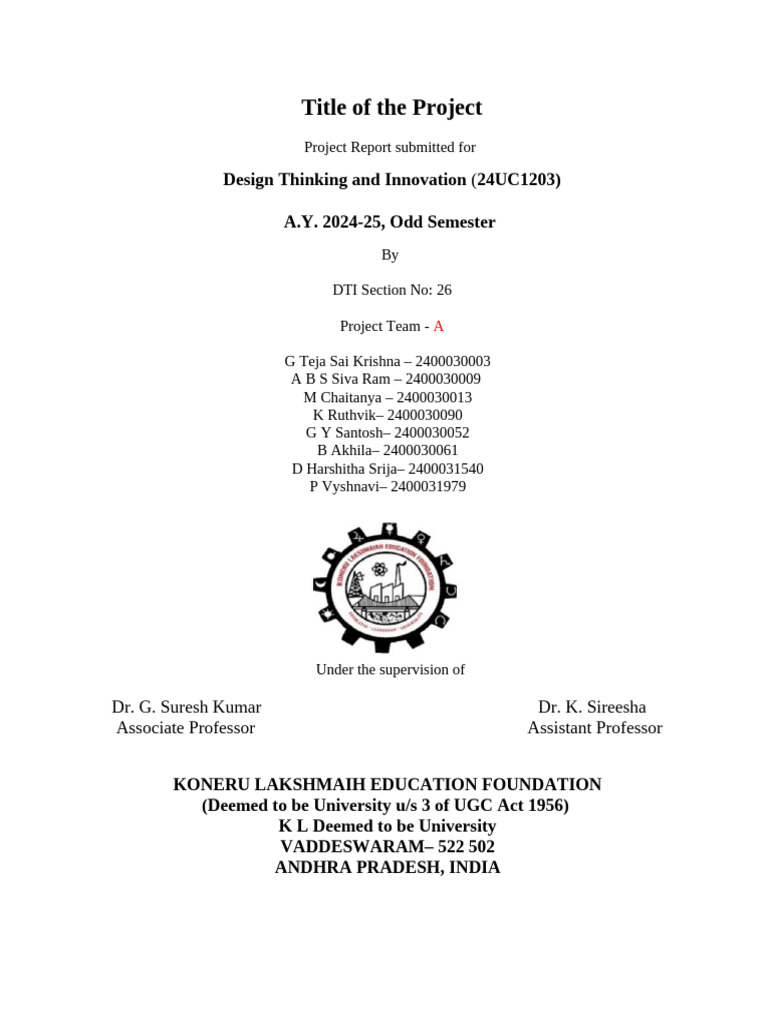 DTI Project Report 2024-25 Odd Sem 5 TH One | PDF | Renewable Energy ...
