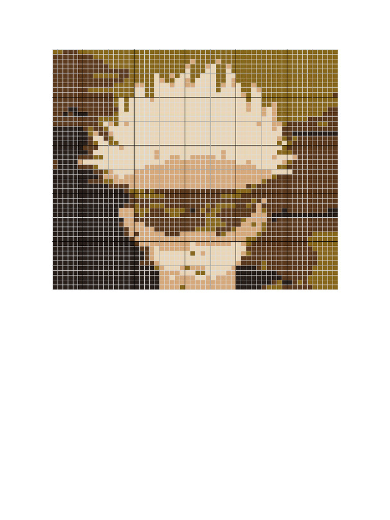 Gojo Saturo Latte - Stitch Fiddle | PDF