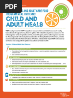 CACFP 90 Weekly Menu With Serving Sizes Template | PDF | Foods | Lunch