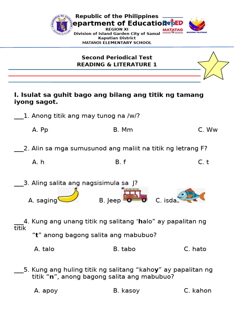 5-PT ReadingLiterature Q2-FINAL | PDF