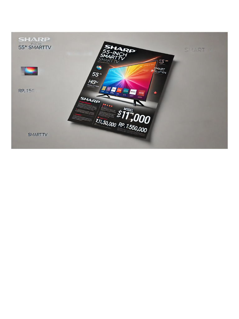 Sharp 55 SmartTV Promotional Flyer | PDF
