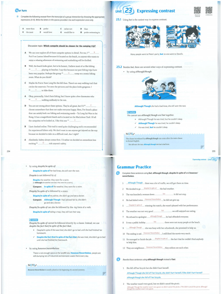 Grammar Unit 23 Ans | PDF