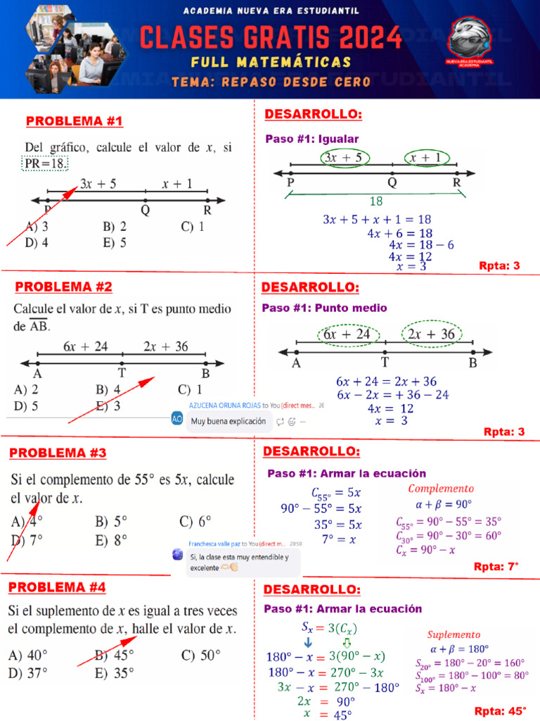 Clase #1 segmentos y ángulos | PDF