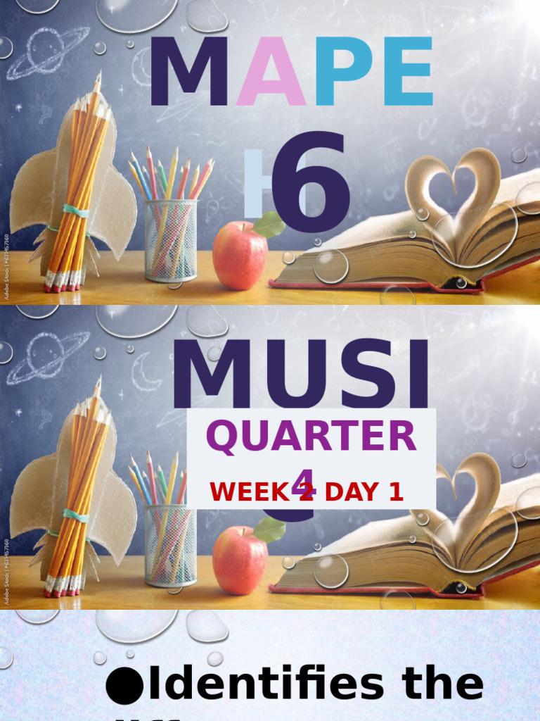 MAPEH 6 WEEK 2 Q4 | PDF | Tempo | Pharmacy