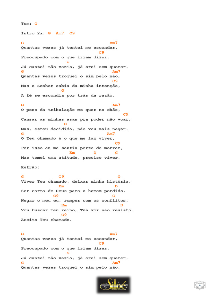 Aceito Teu Chamado - Bruna Karla | PDF | Fé