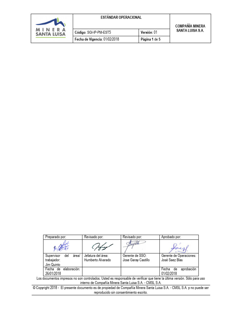 ESTANDAR SGI-IP-PM-EST5 - Shotcrete | PDF | Hormigón | Cemento