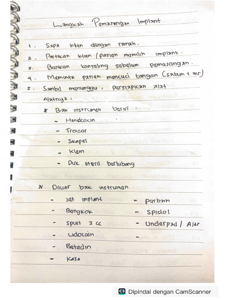 Langkah pemasangan Implant | PDF