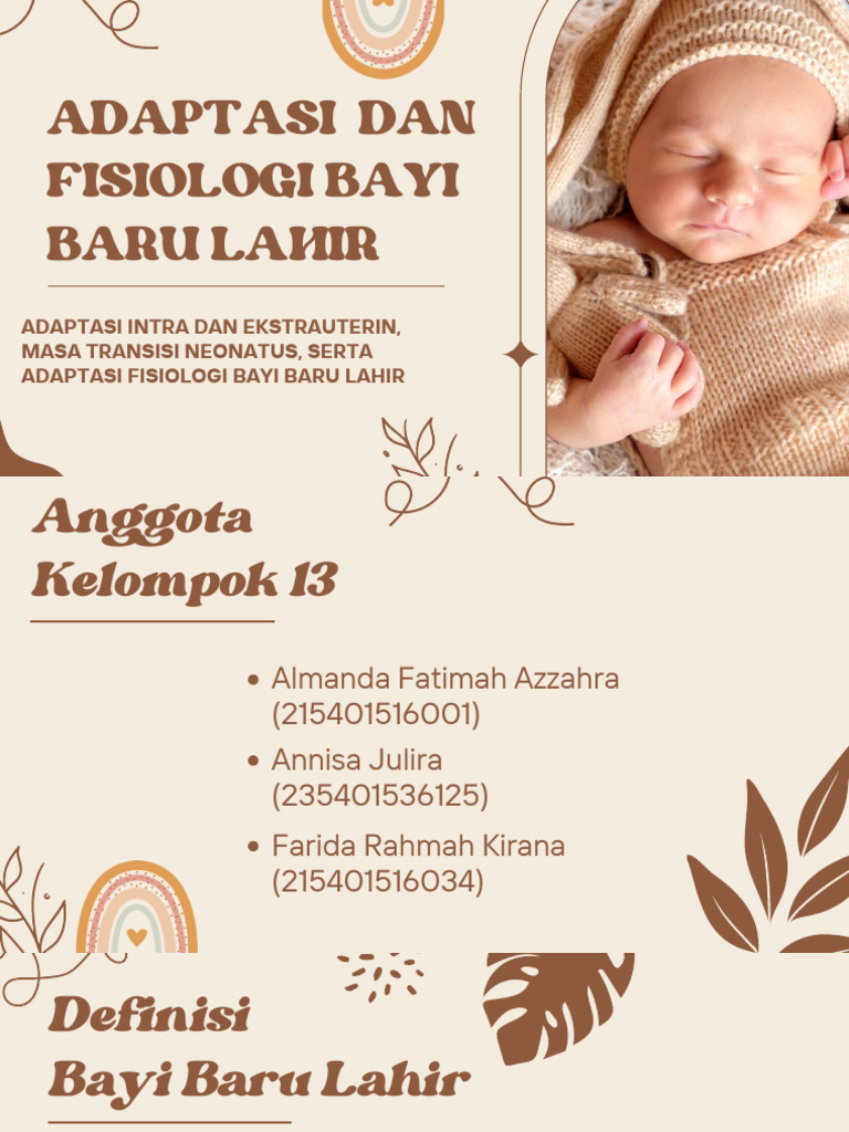 Adaptasi Fisiologi Bayi Baru Lahir | PDF