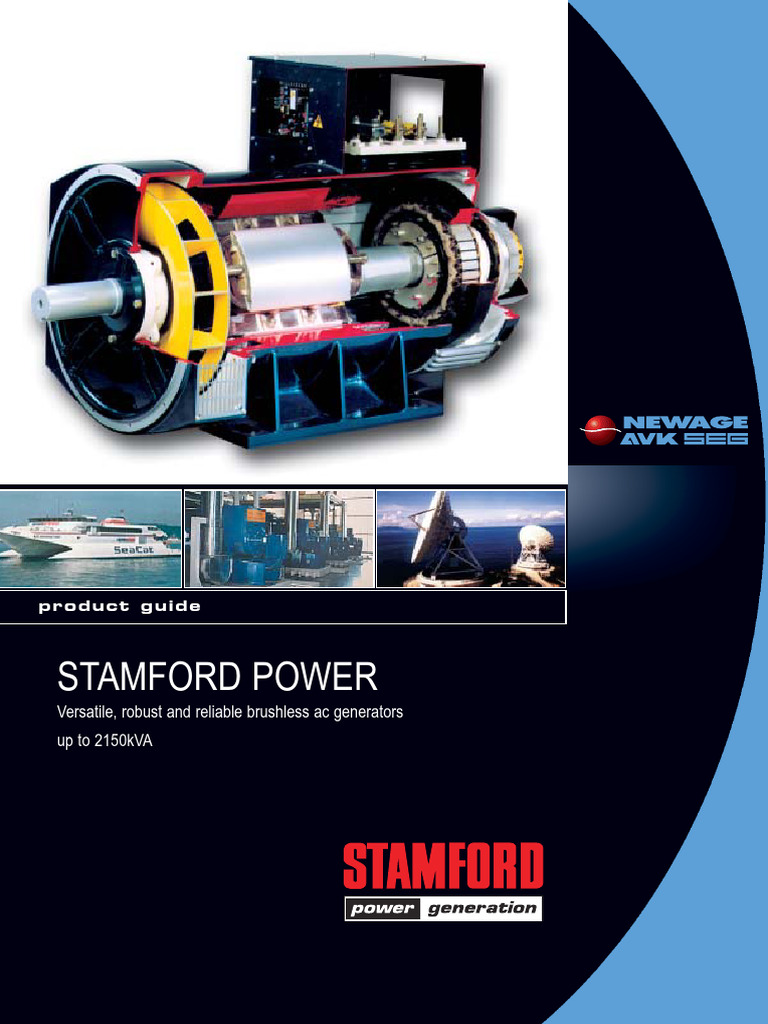 Product Guide - Stamford Alternators | PDF | Electric Generator | Transformer