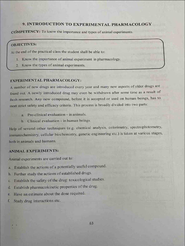 Pharmac Practical 9 | PDF