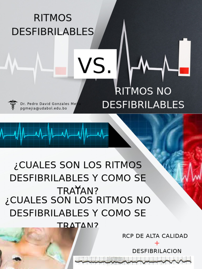 APS - Ritmos Desfibrilables Vs Ritmos No Desfibrilables | PDF | Reanimación cardiopulmonar ...