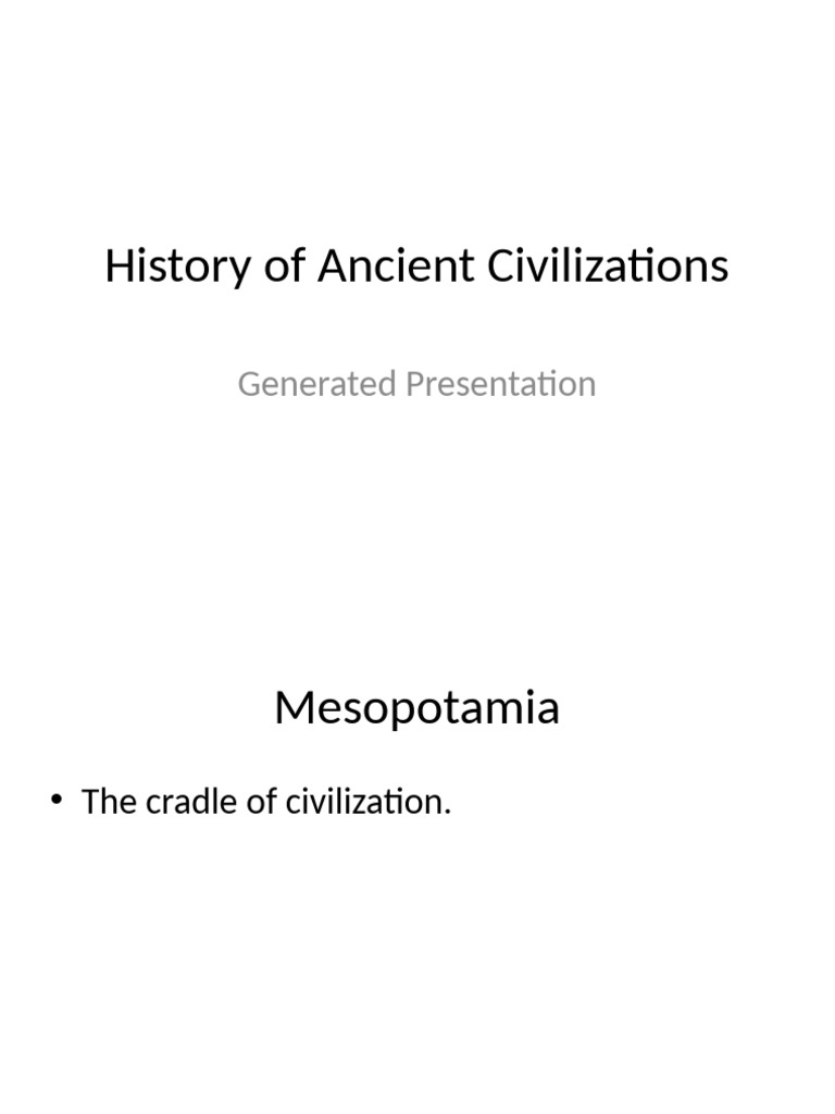 Ancient Civilizations | PDF