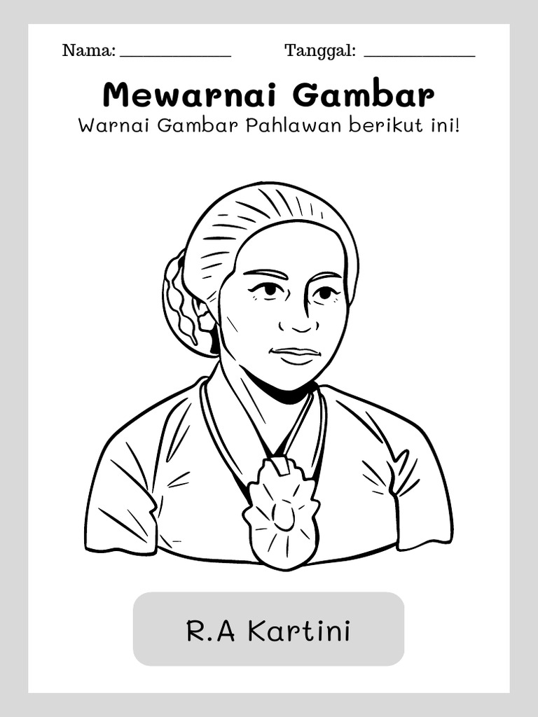 Lembar Kerja Mewarnai Gambar Ilustrasi Hitam Putih | PDF