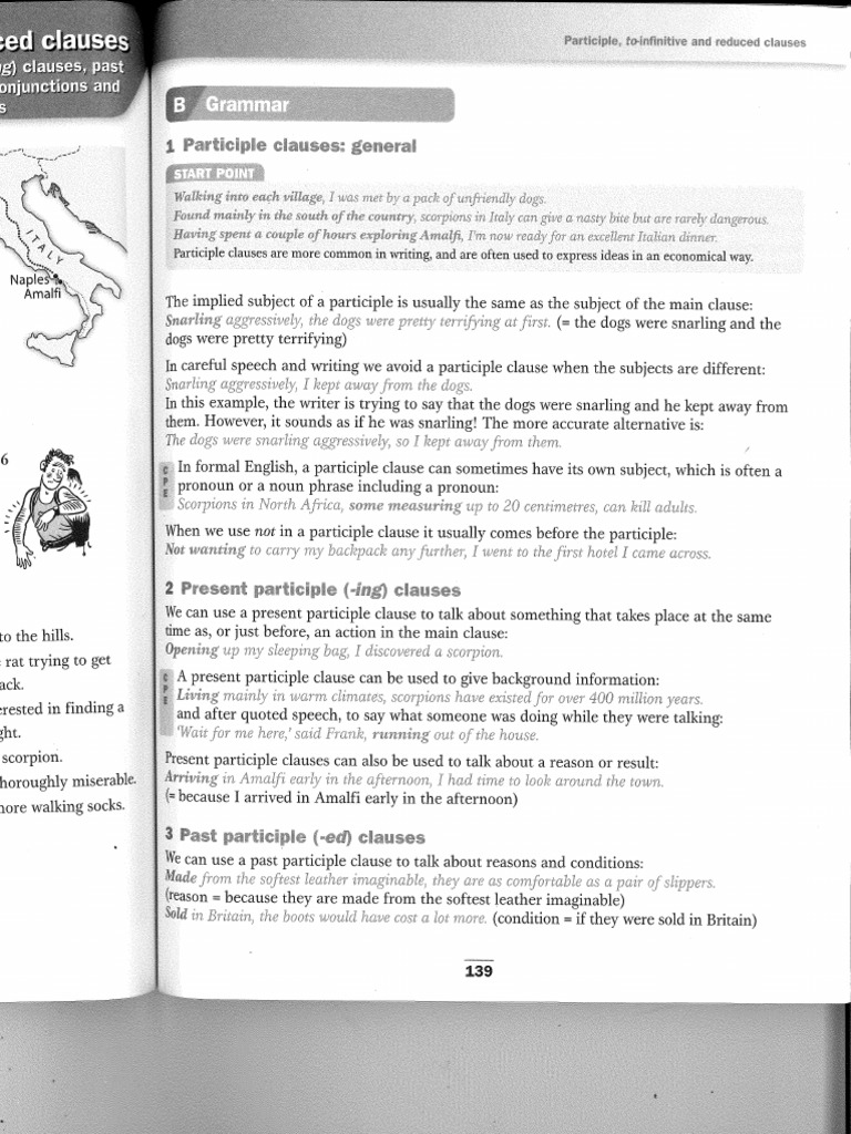 Participle Clause Reference and Practice +answers | PDF