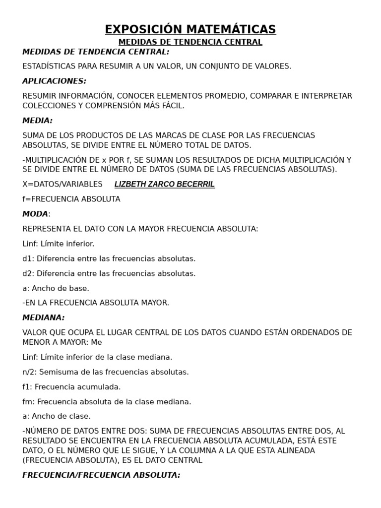 Exposición Matemáticas | PDF