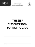 Thesis Dissertation Format Guide - CGSTER - GRESO PDF | PDF | Thesis ...