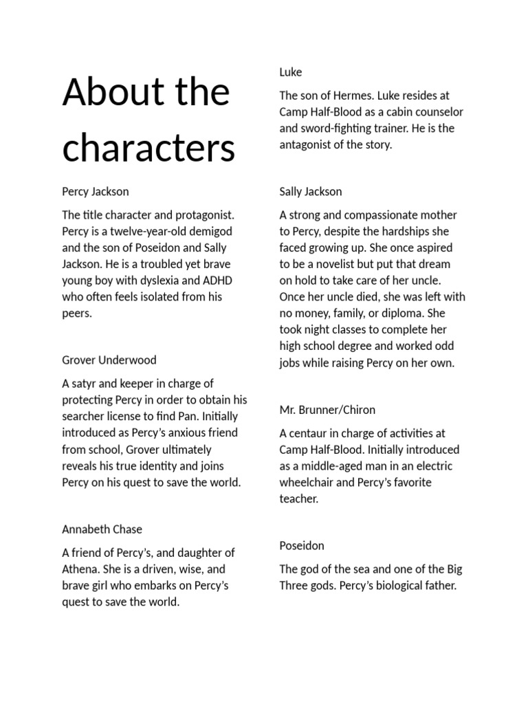About the characters | PDF