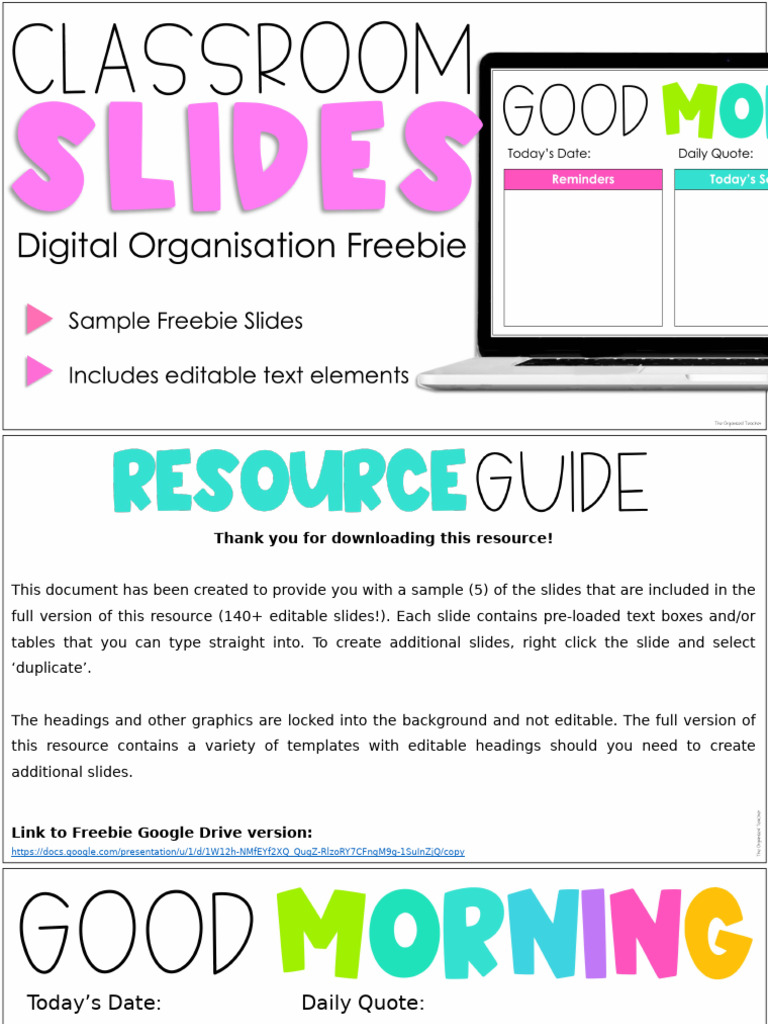 Sample Slides for Editable Templates | PDF