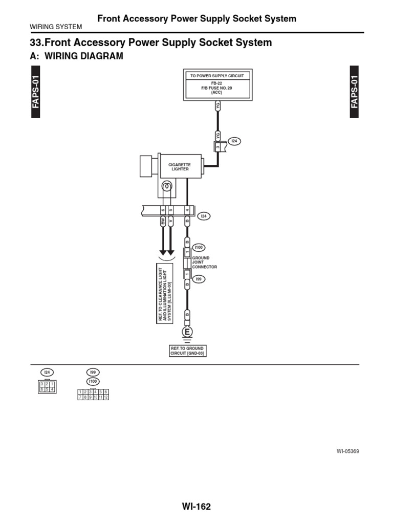 33 - Front Accessory Power Supply Socket System | PDF | Electrical ...