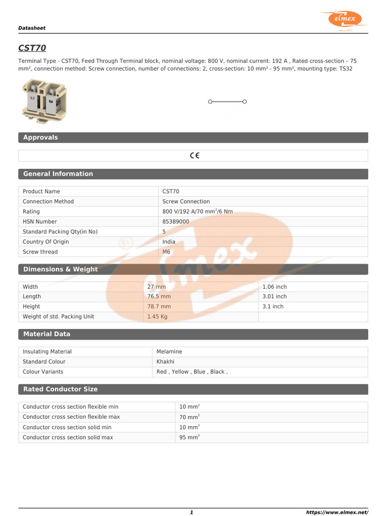 CST70 | PDF | Screw | Electrical Components