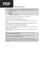 Problem-Solving Style Questionnaire | PDF | Self-Improvement