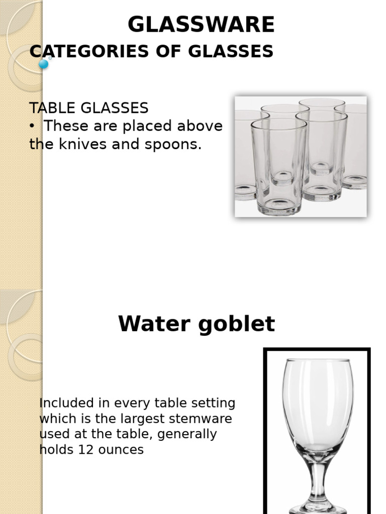 Glassware | PDF