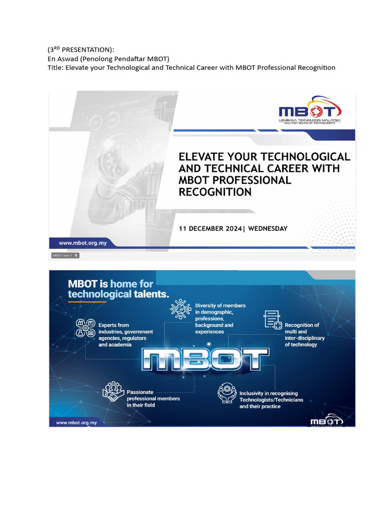 Mbot - Mbot Professional Recognition 111224 | PDF